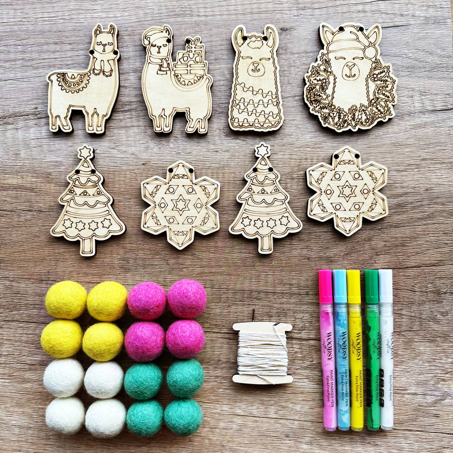 DIY Craft Kit - Fa La Llama by Woodsy Craft Co. – Stitchin' Post