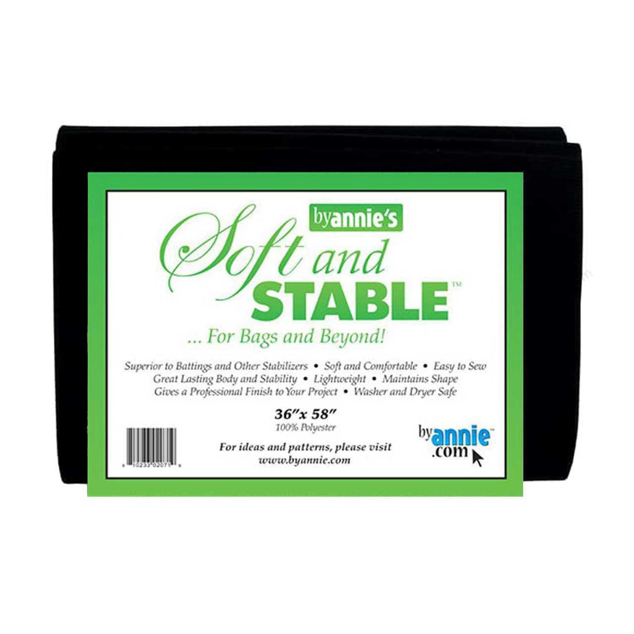 Soft and Stable by Annie's Black Stabilizer 36"x58" – Stitchin' Post