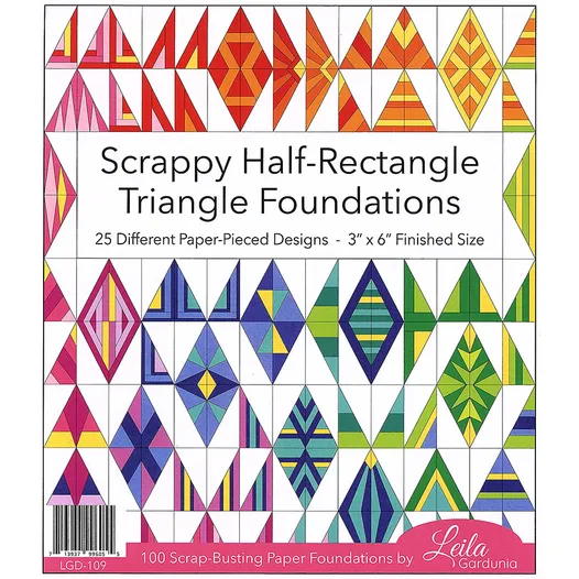 Scrappy Half-Rectangle Triangle - Foundation Papers for 25 Different 3 ...